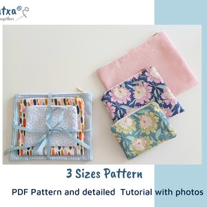 Super Easy Zipper Pouch PDF Sewing Pattern Small Utility - Etsy