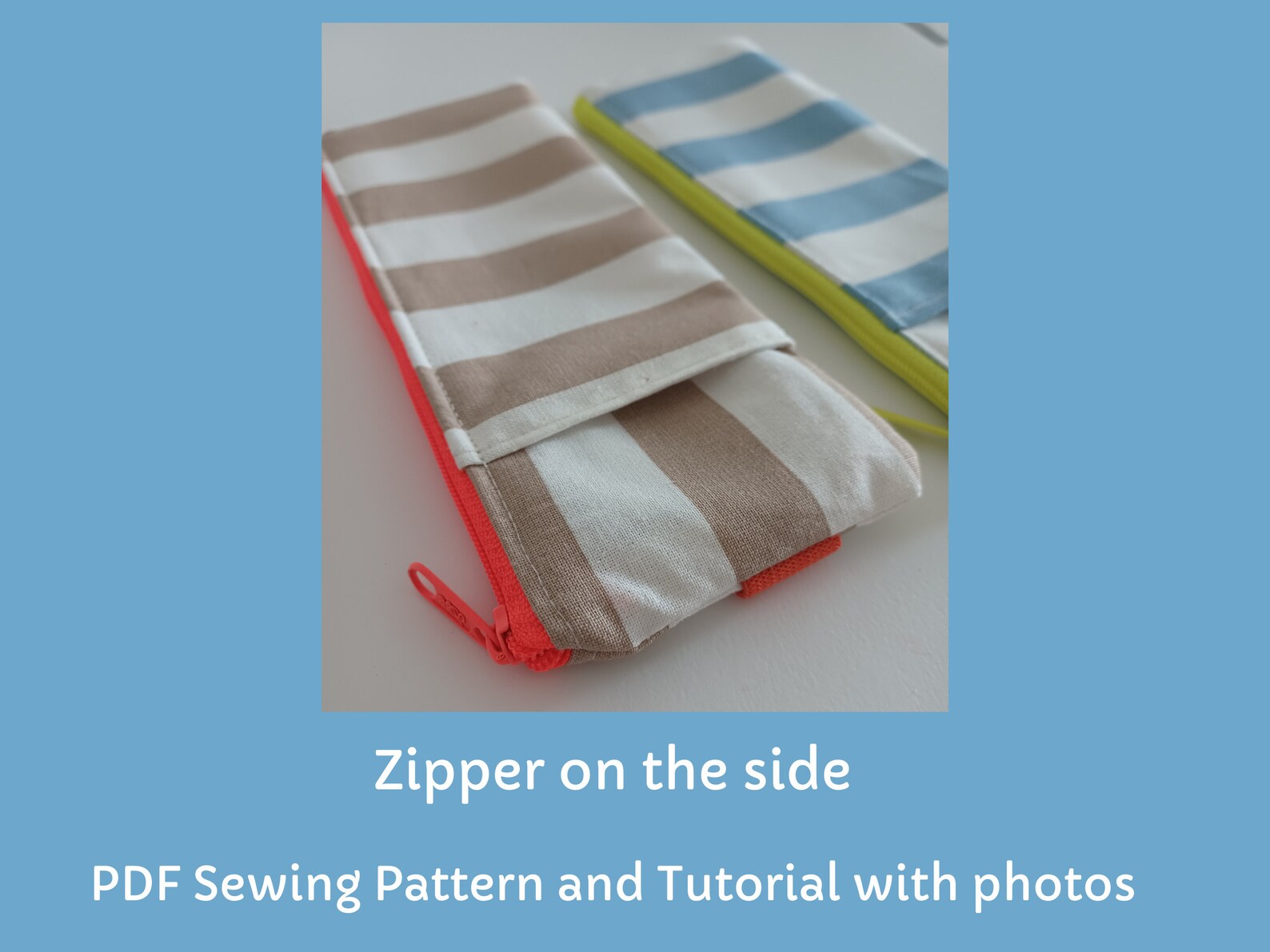 Notebook Elastic Pencil Case Sewing Pattern Zipper Pencil - Etsy