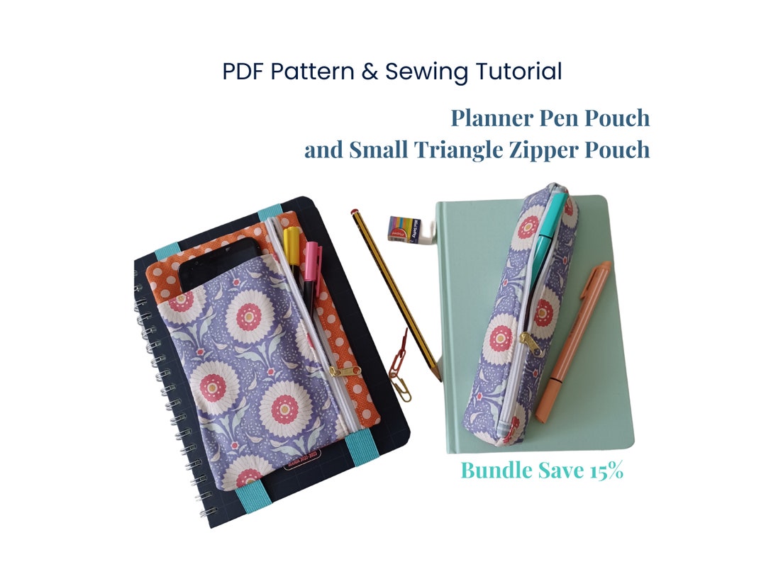 Planner Pouch Pattern Elastic Pencil Case Journal Pen Pouch - Etsy