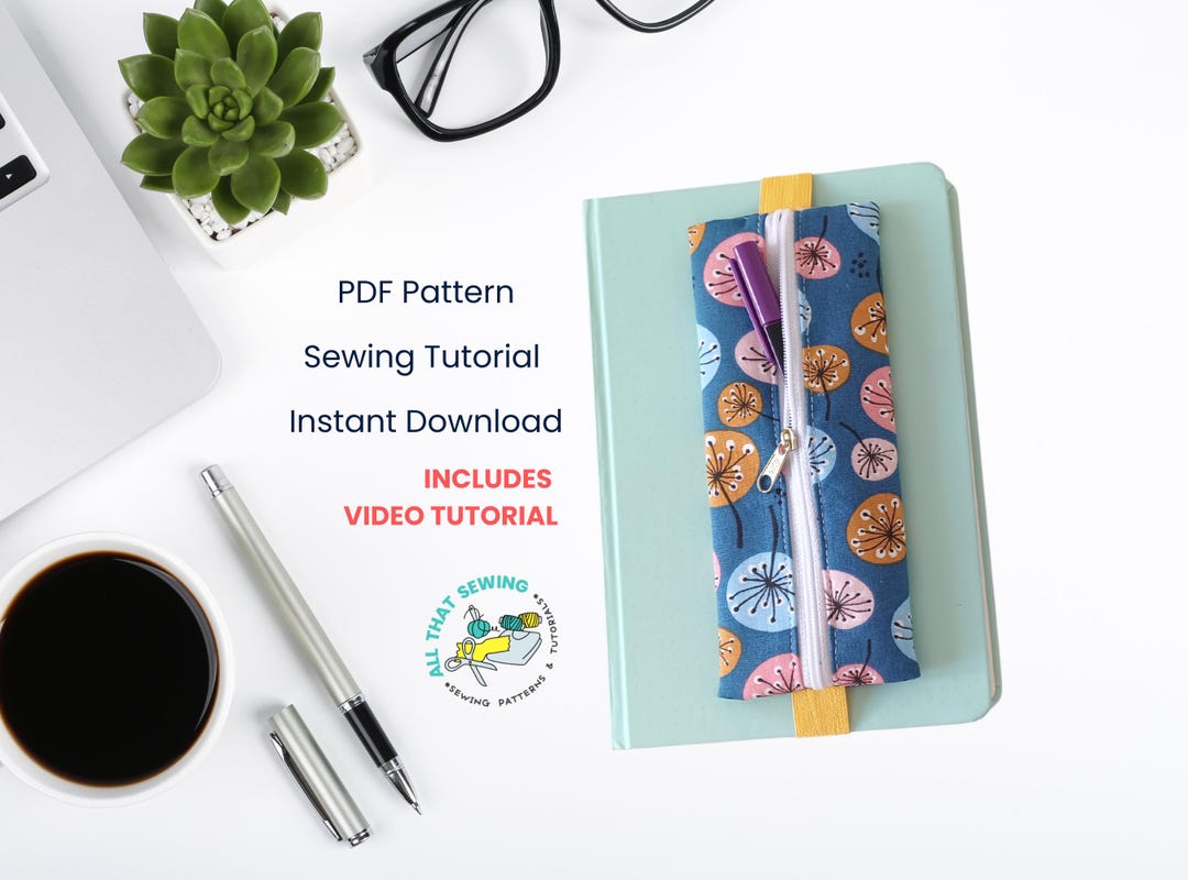 Pen Pouch for Journal With Elastic Strap, Pencil Pouch for Notebook ...