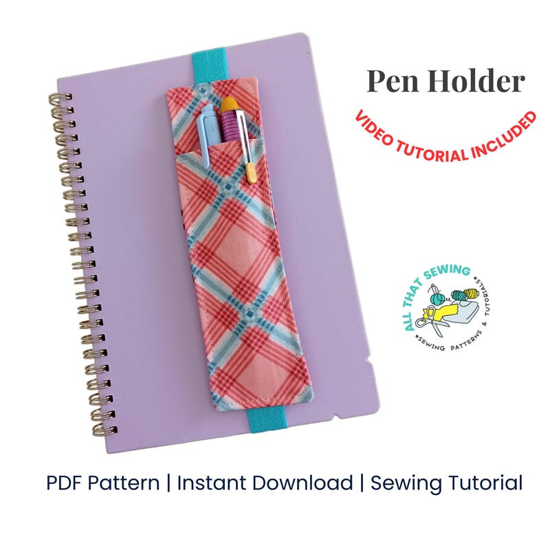 Pen Sleeve Template - Etsy