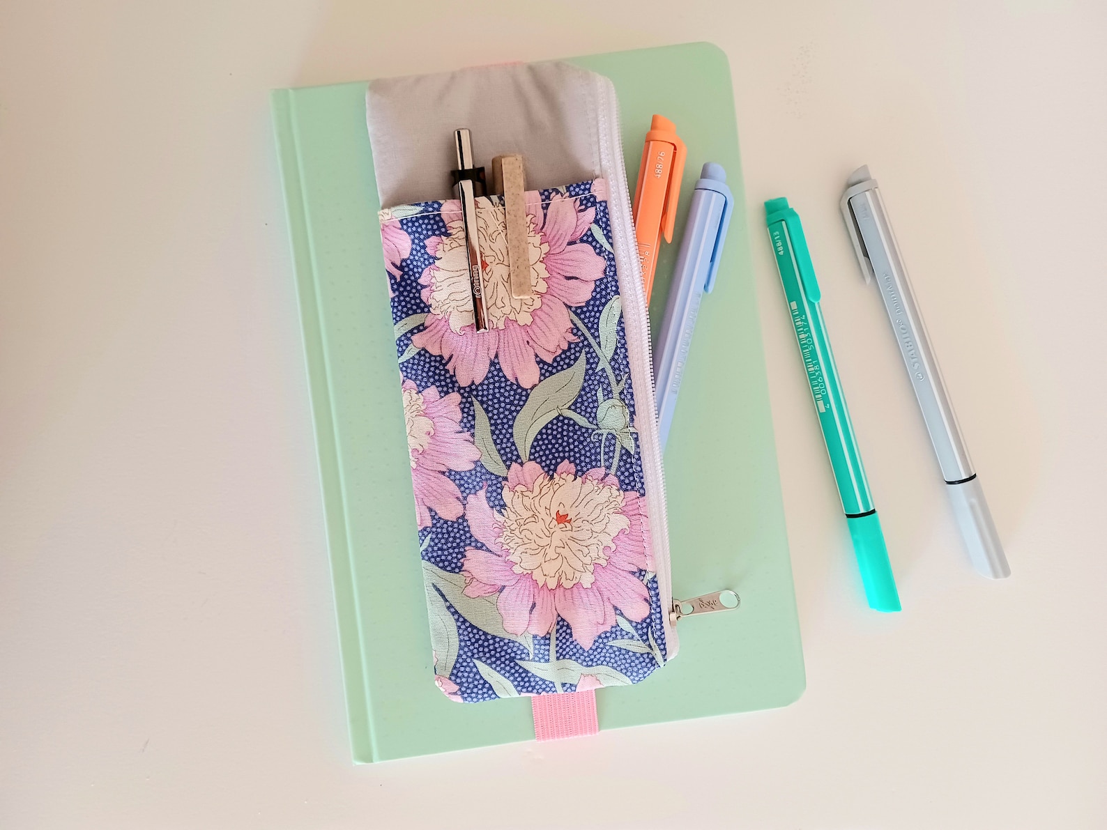 Notebook Elastic Pencil Case Sewing Pattern Zipper Pencil | Etsy