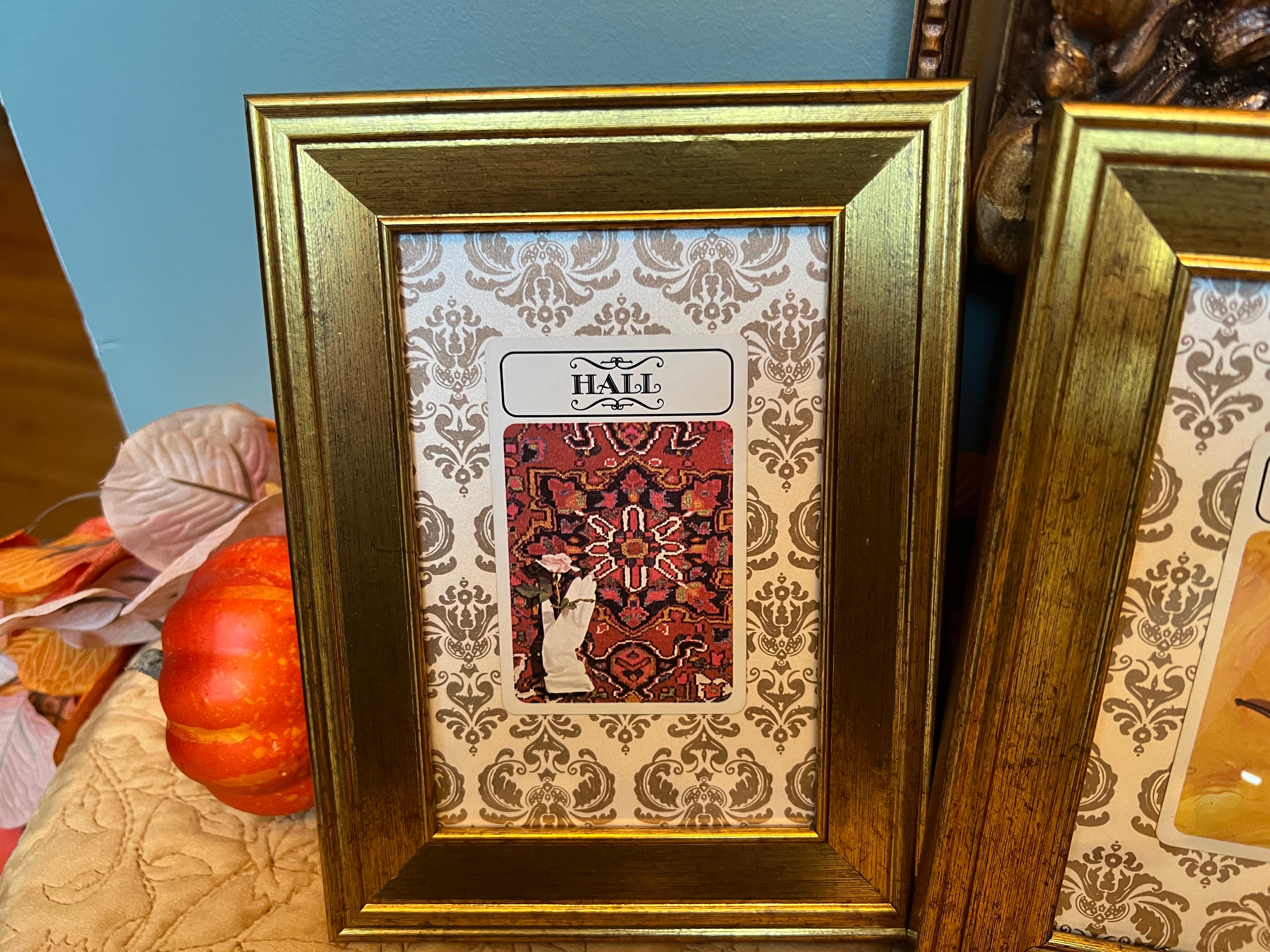 Vintage Clue Card in Gold Frame, Circa 1970s - Etsy