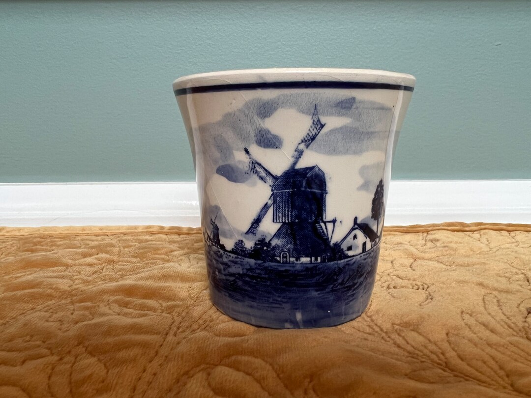 Delft Cup, Vintage Blue and White - Etsy