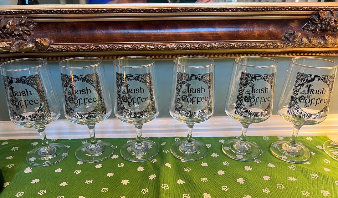 Set of 6 Vintage Cavan Glassware Irish Coffee Glasses/goblets - Etsy
