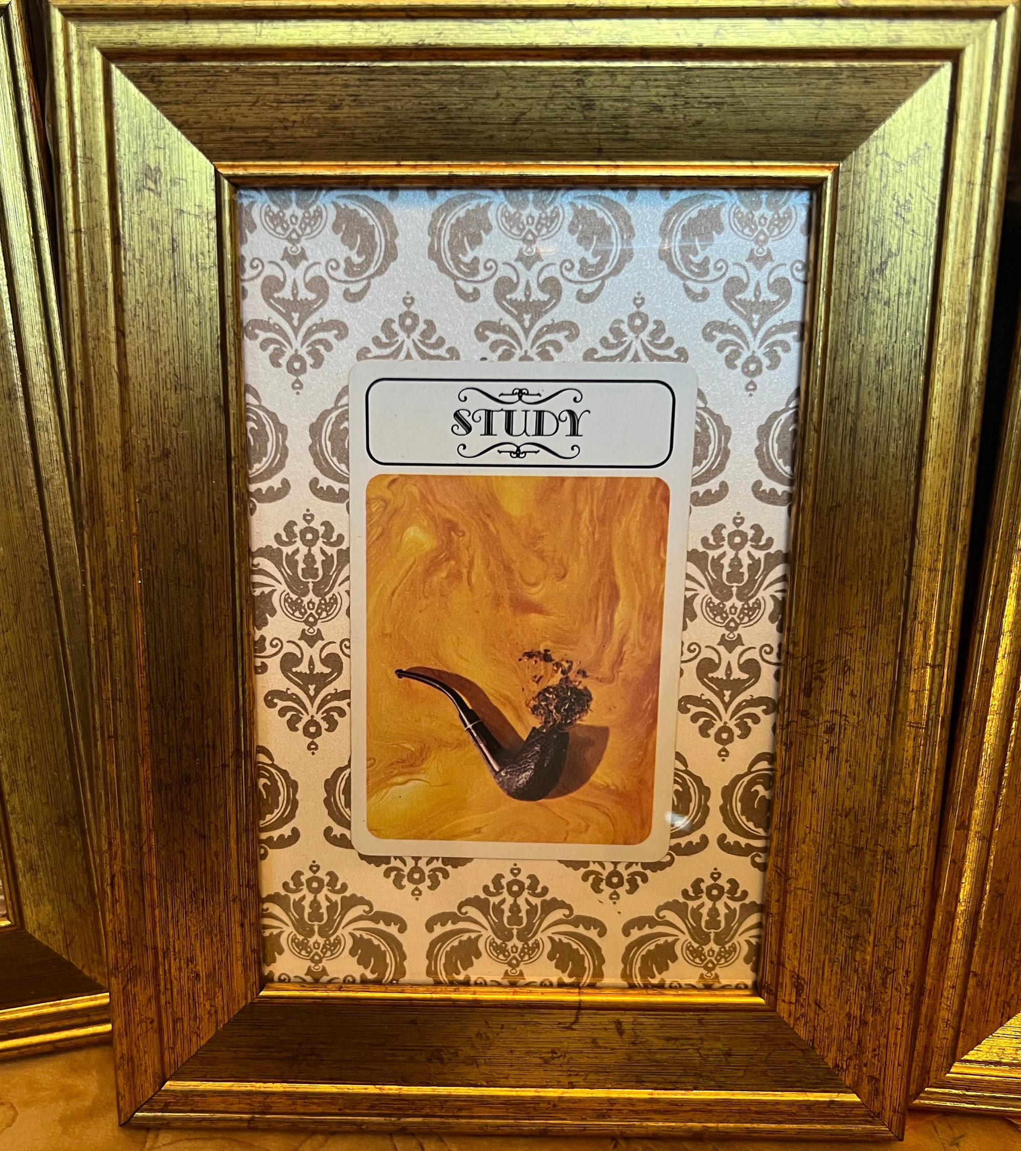 Vintage Clue Card in Gold Frame, Circa 1970s - Etsy