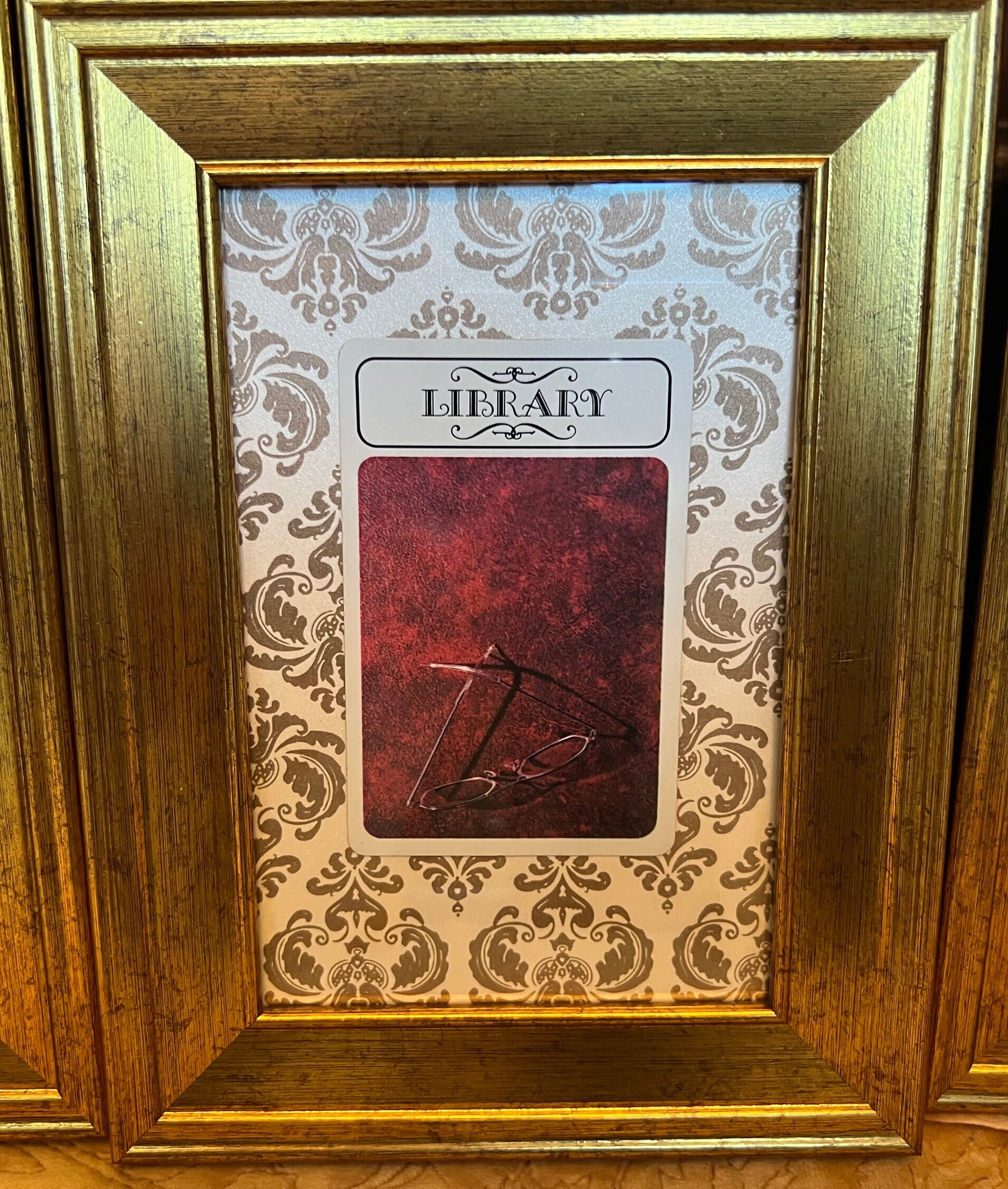 Vintage Clue Card in Gold Frame, Circa 1970s - Etsy