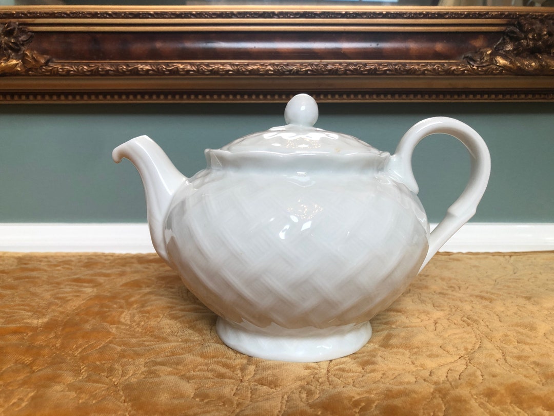 Vintage Limoges Teapot Bernardaud Limoges France - Osier - Etsy