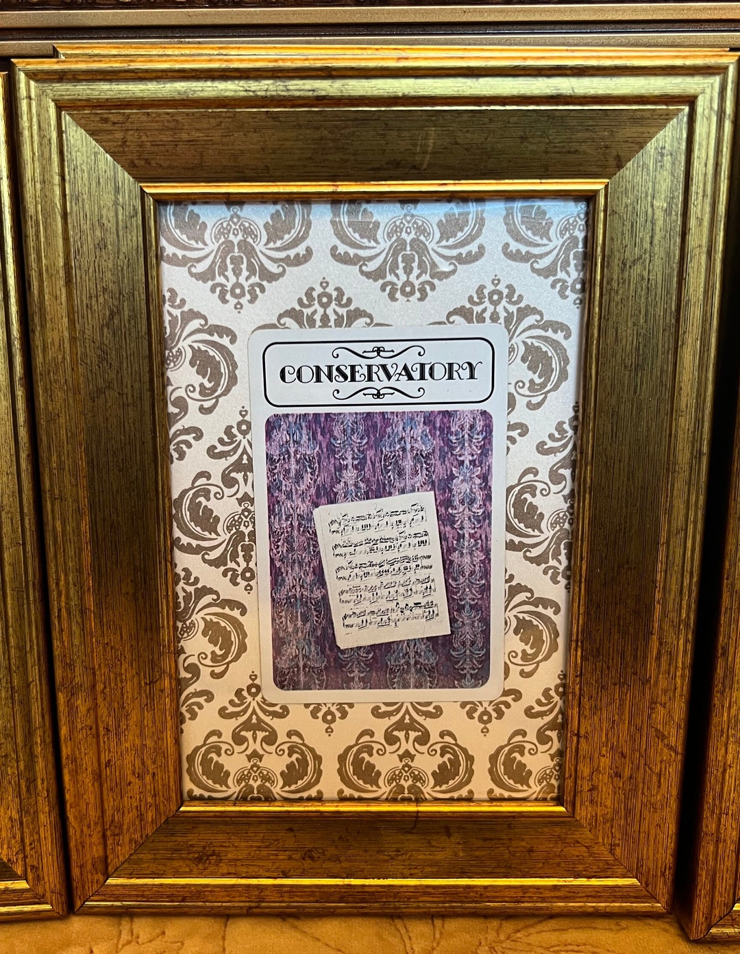 Vintage Clue Card in Gold Frame, Circa 1970s - Etsy