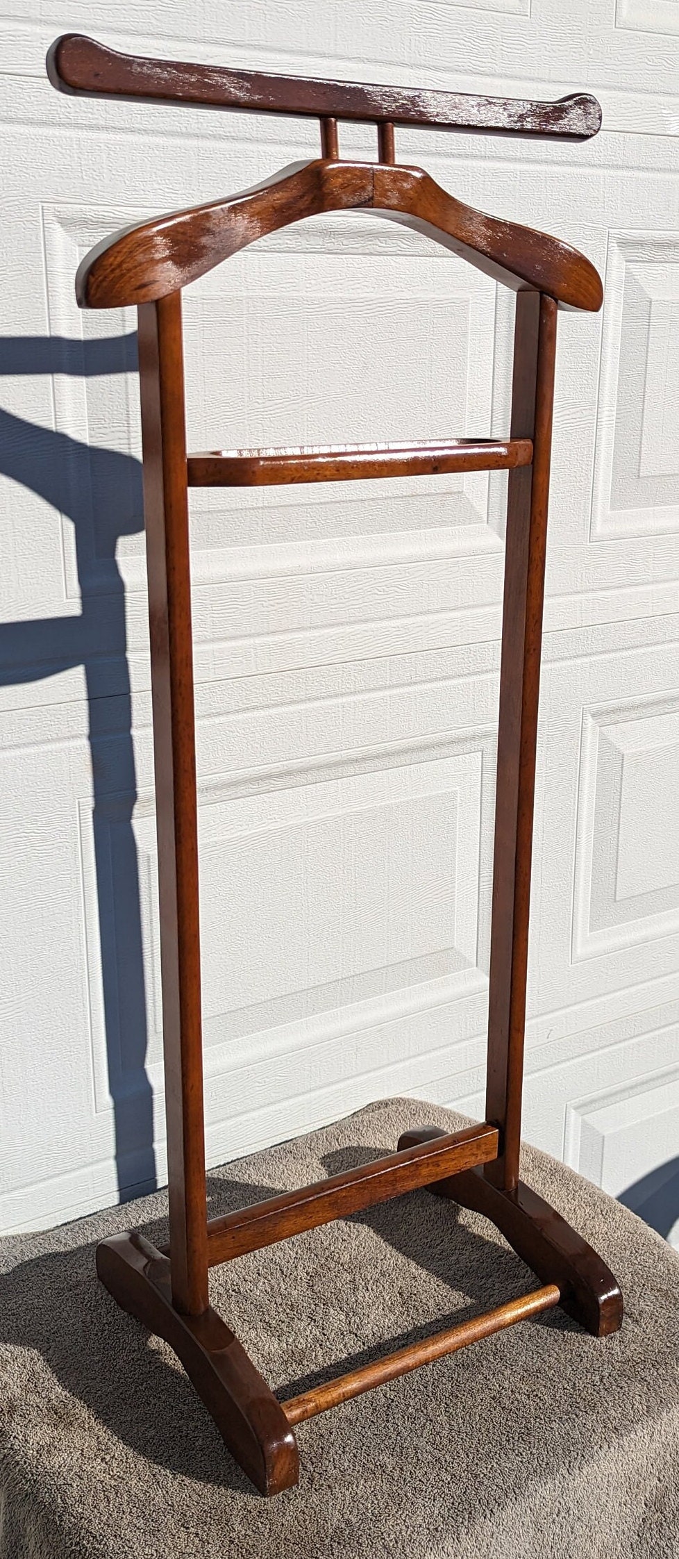RARE Find Beautiful Mid-century Modern Handcrafted Valet, Suit Stand ...