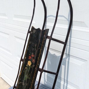 RARE! Fantastic! 1800's Victorian Hand Painted Steel Runner Sled - Etsy