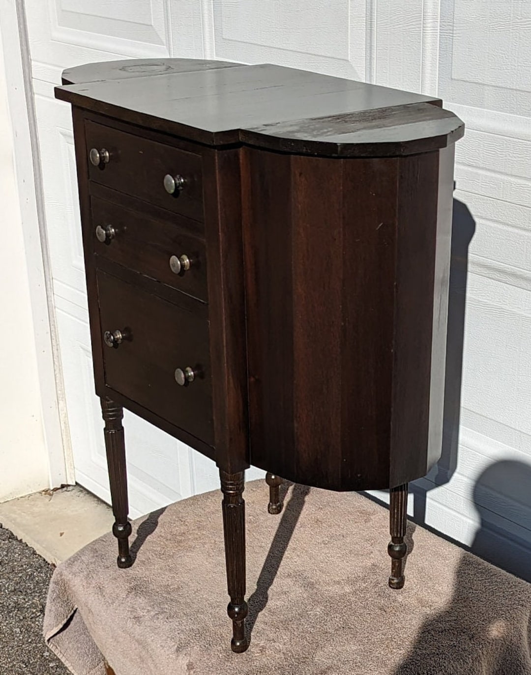 Rare Find! Fantastic Antique Hand Crafted Mahogany Martha Washington ...