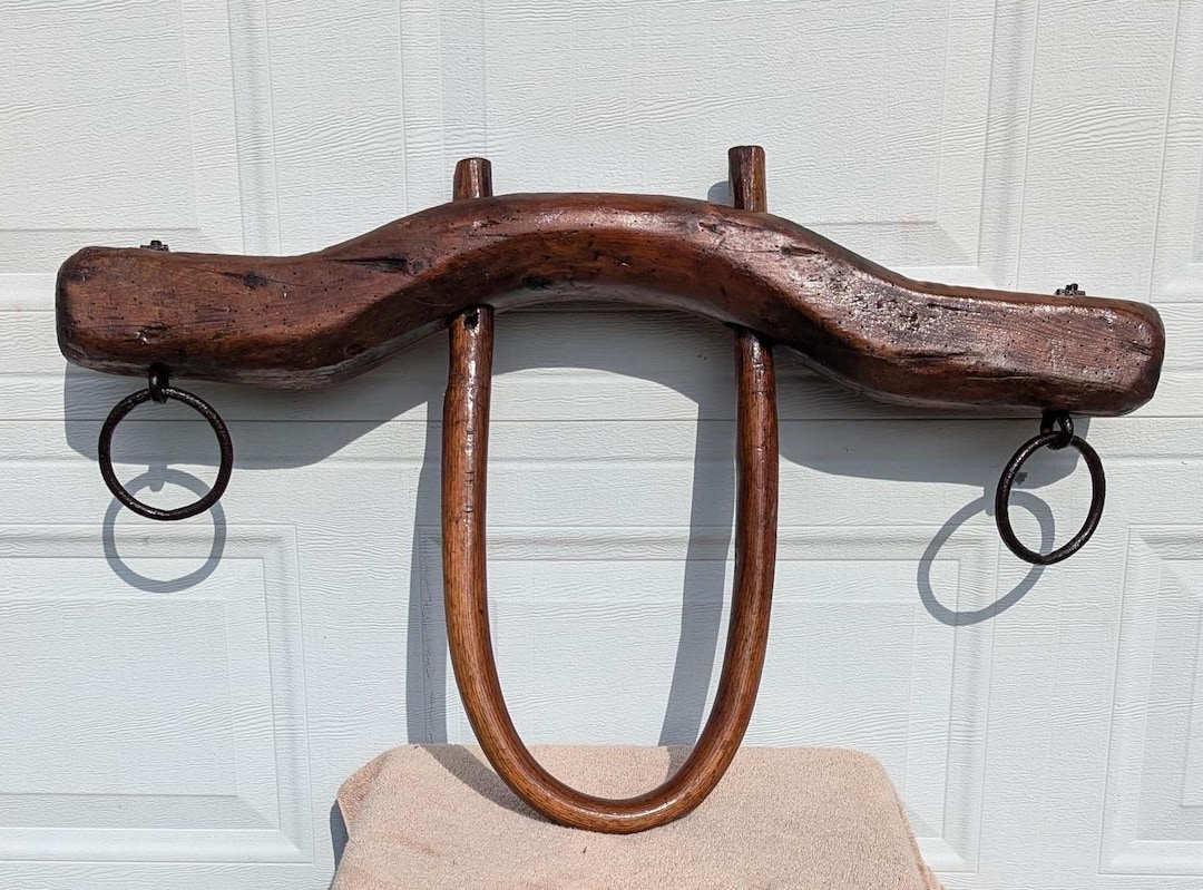 RARE Amazing Find! Antique 1800's Hand Carved All Wood Single Ox Yoke ...
