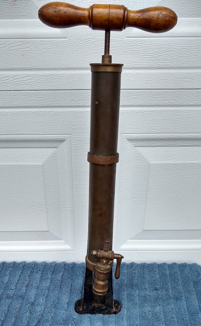 RARE Auto Man Cave Treasure Antique Brass Air Pump No2 Beer Tapping ...