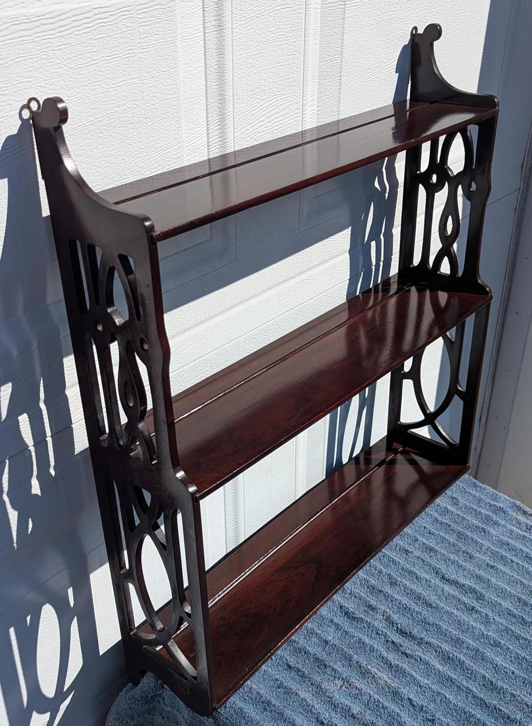 RARE! Gorgeous 1930's Edwardian Ornate Solid Mahogany Hand Carved Wall ...