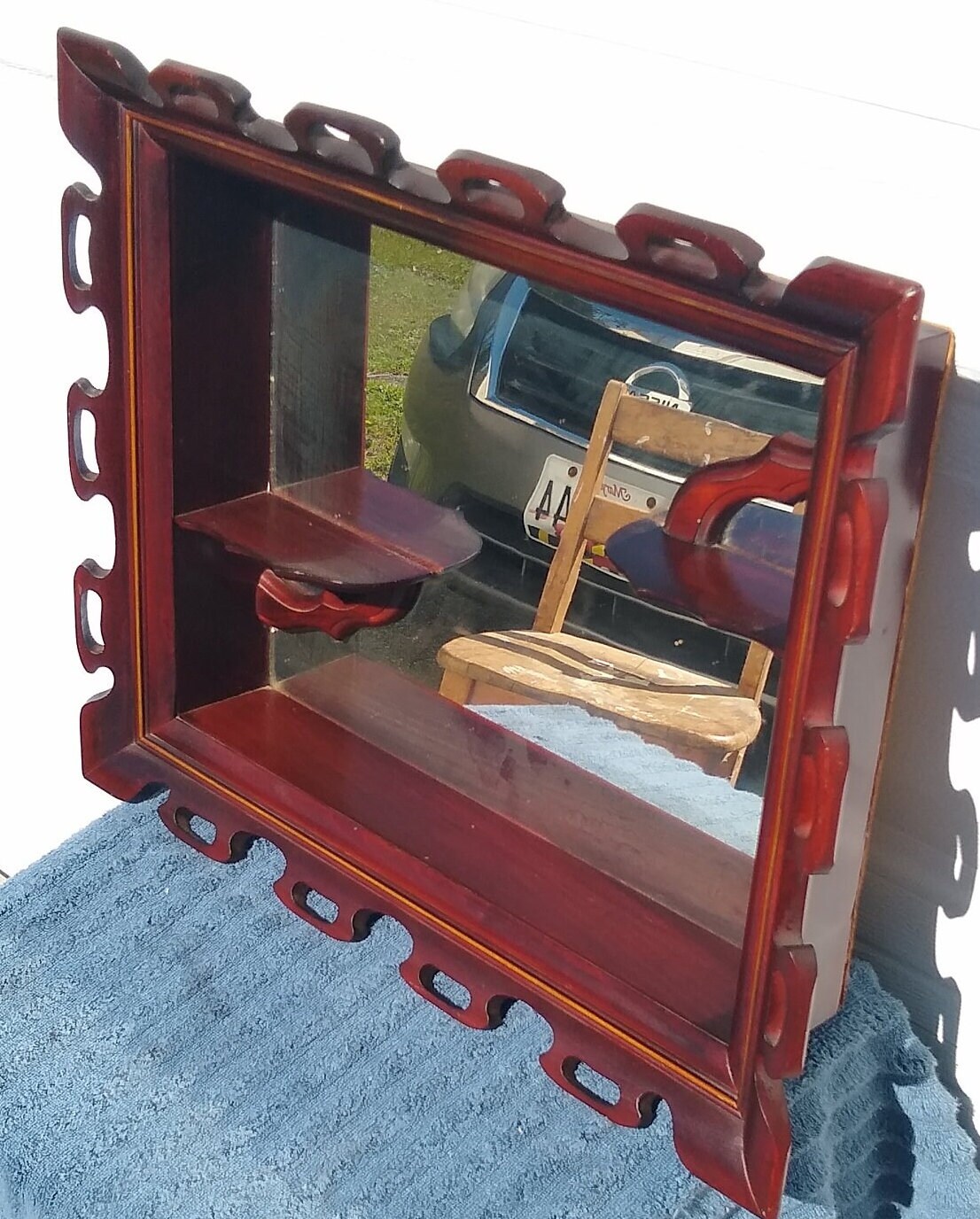 RARE Amazing Beautiful Hand Made Ornate Antique Mahogany Shadow Box ...