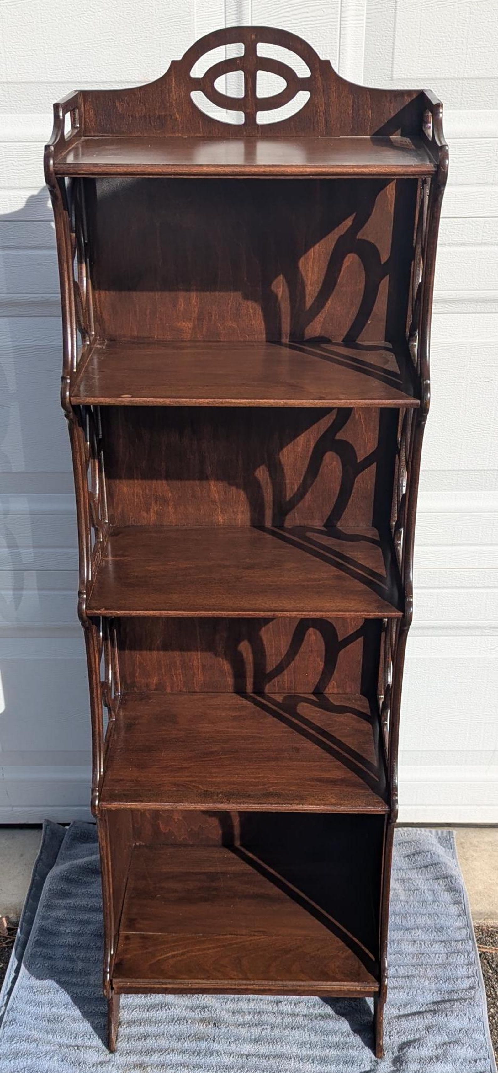 RARE Fantastic Find! Chippendale Display Shelf, Etagere, Bookshelf ...