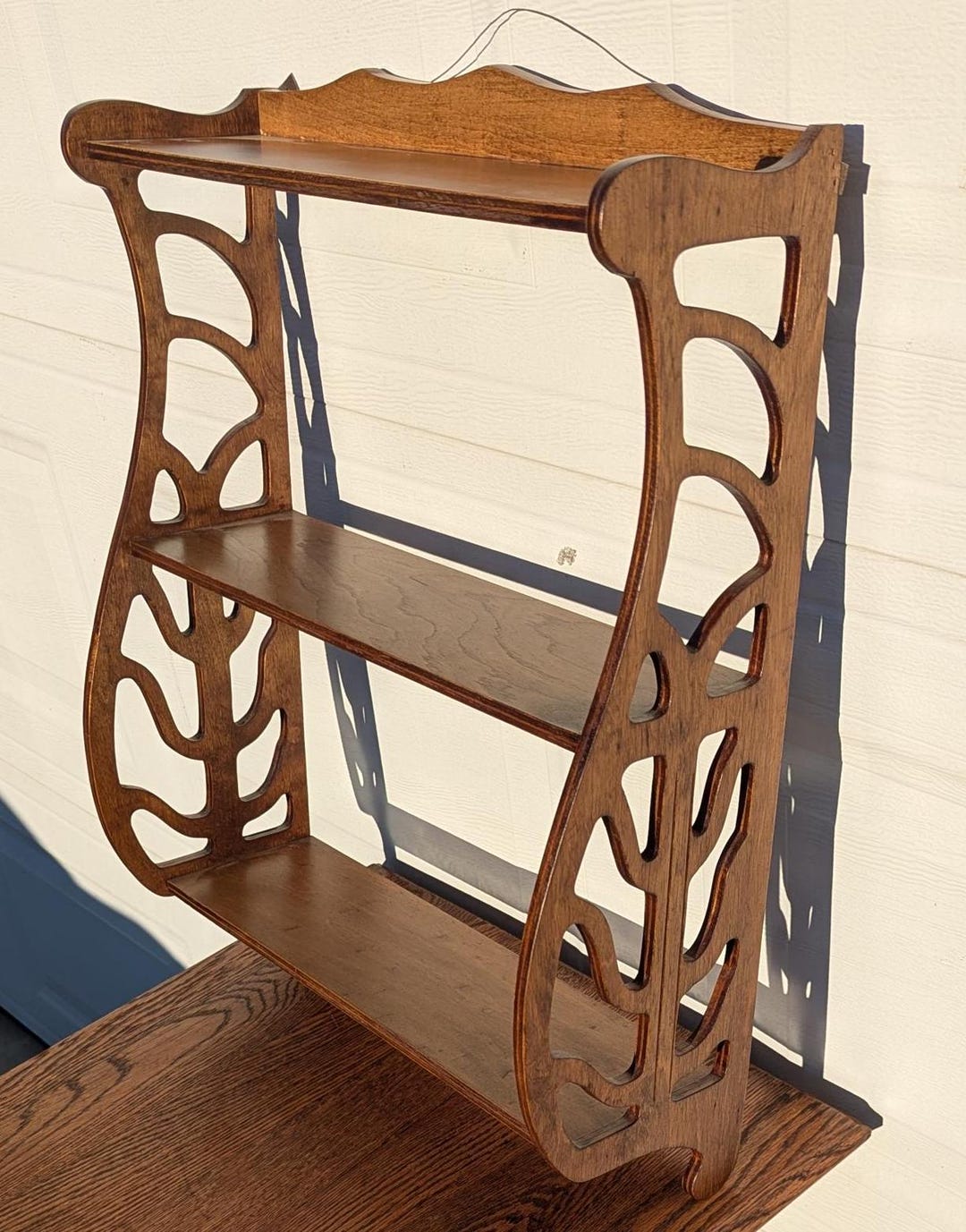 RARE Find! Gorgeous 1930's Edwardian Ornate Hand Carved Wall Shelf Wall ...