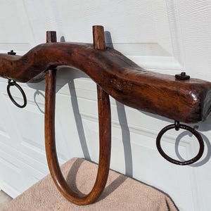 RARE Amazing Find! Antique 1800's Hand Carved All Wood Single Ox Yoke ...