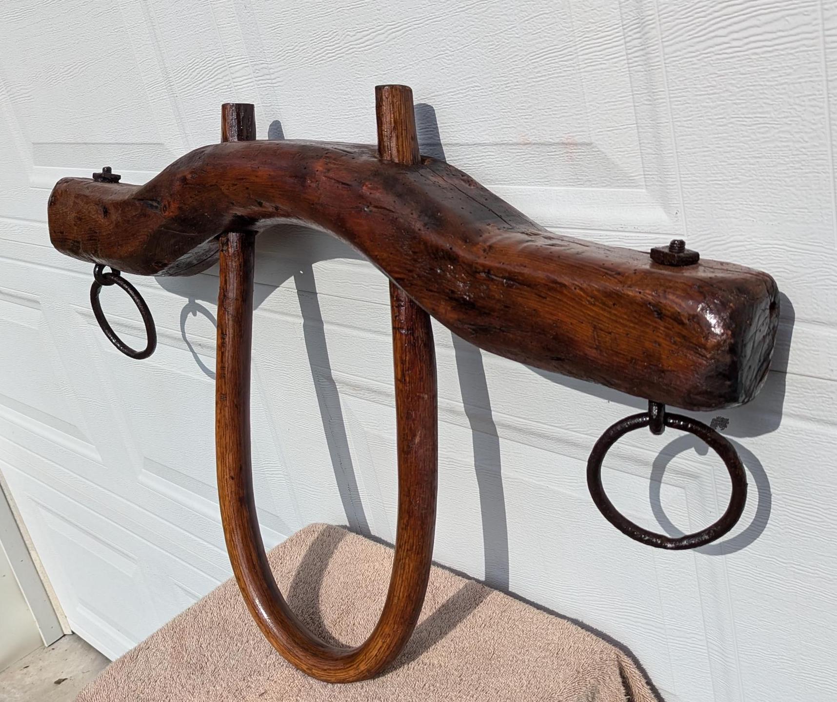 RARE Amazing Find! Antique 1800's Hand Carved All Wood Single Ox Yoke ...