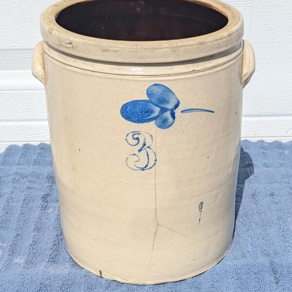 Large Antique Crock - Etsy