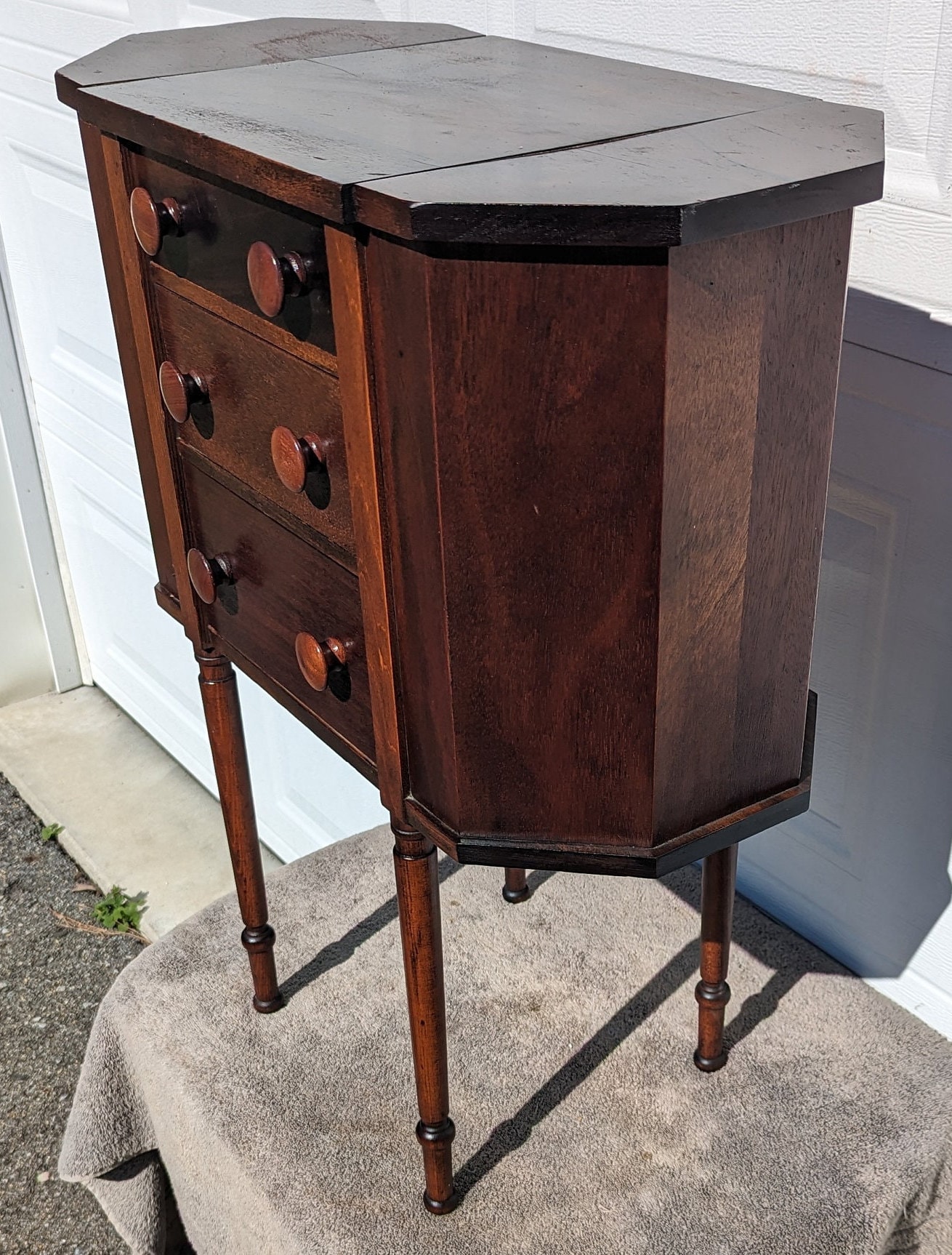 Rare Find Fantastic Antique Hand Crafted Mahogany Martha Washington ...