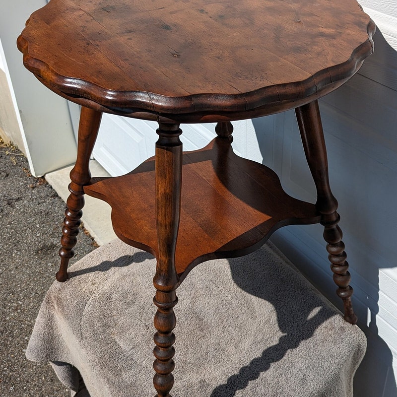 Turned Leg Table - Etsy