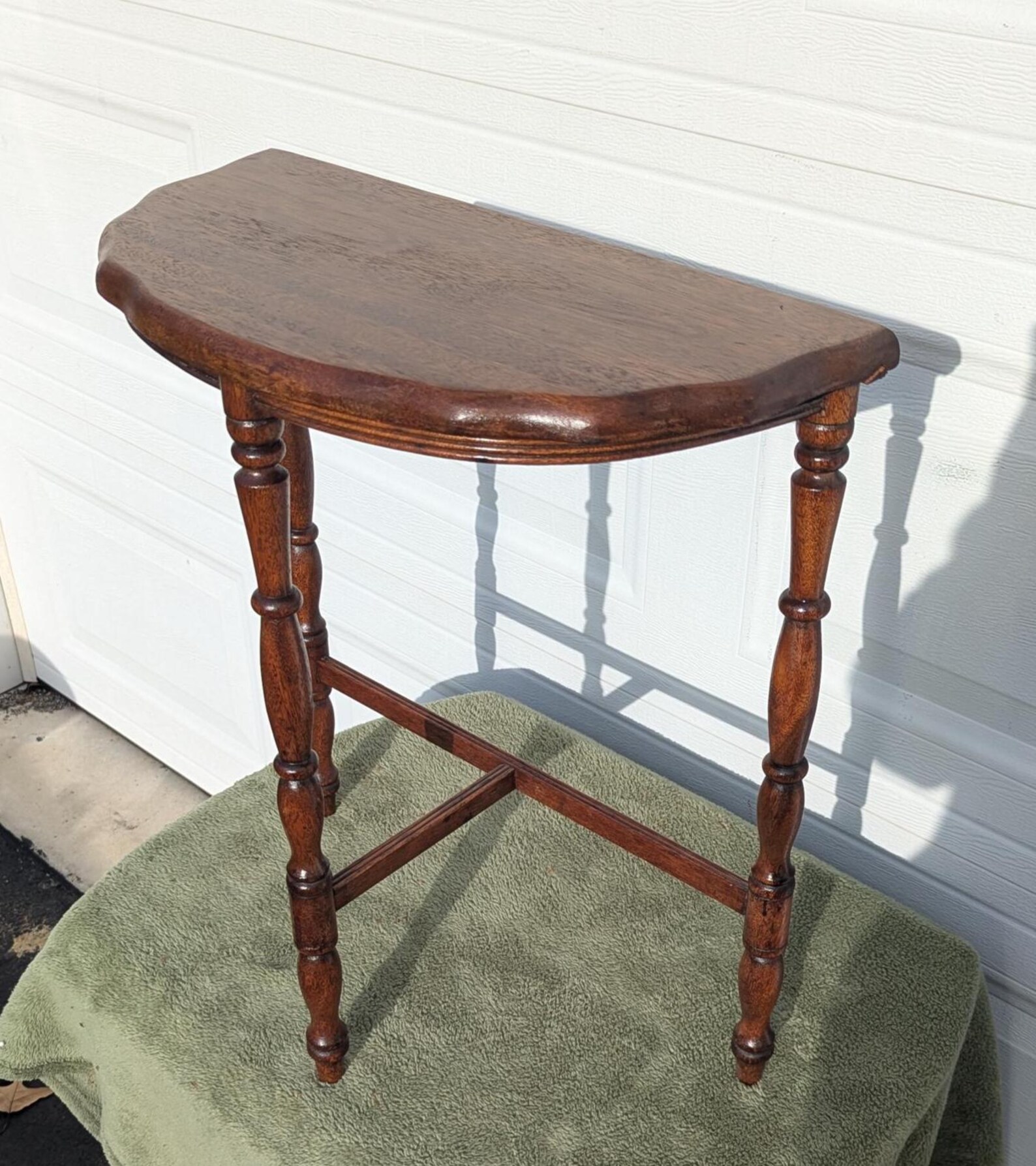 RARE Find! Fantastic Antique Hand Carved Half Moon Wall Table, Side ...