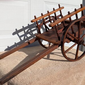 Museum Find! Fantastic RARE 1800's Hand Carved Folk Art Wooden Cart - Etsy