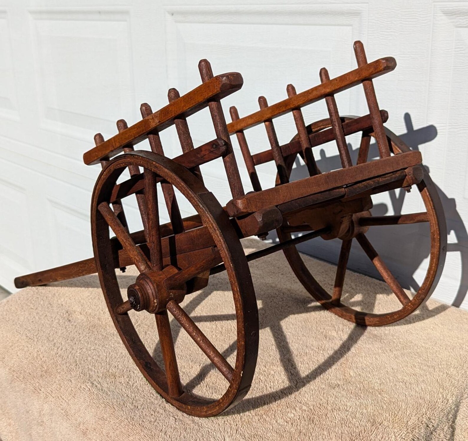 Museum Find! Fantastic RARE 1800's Hand Carved Folk Art Wooden Cart - Etsy