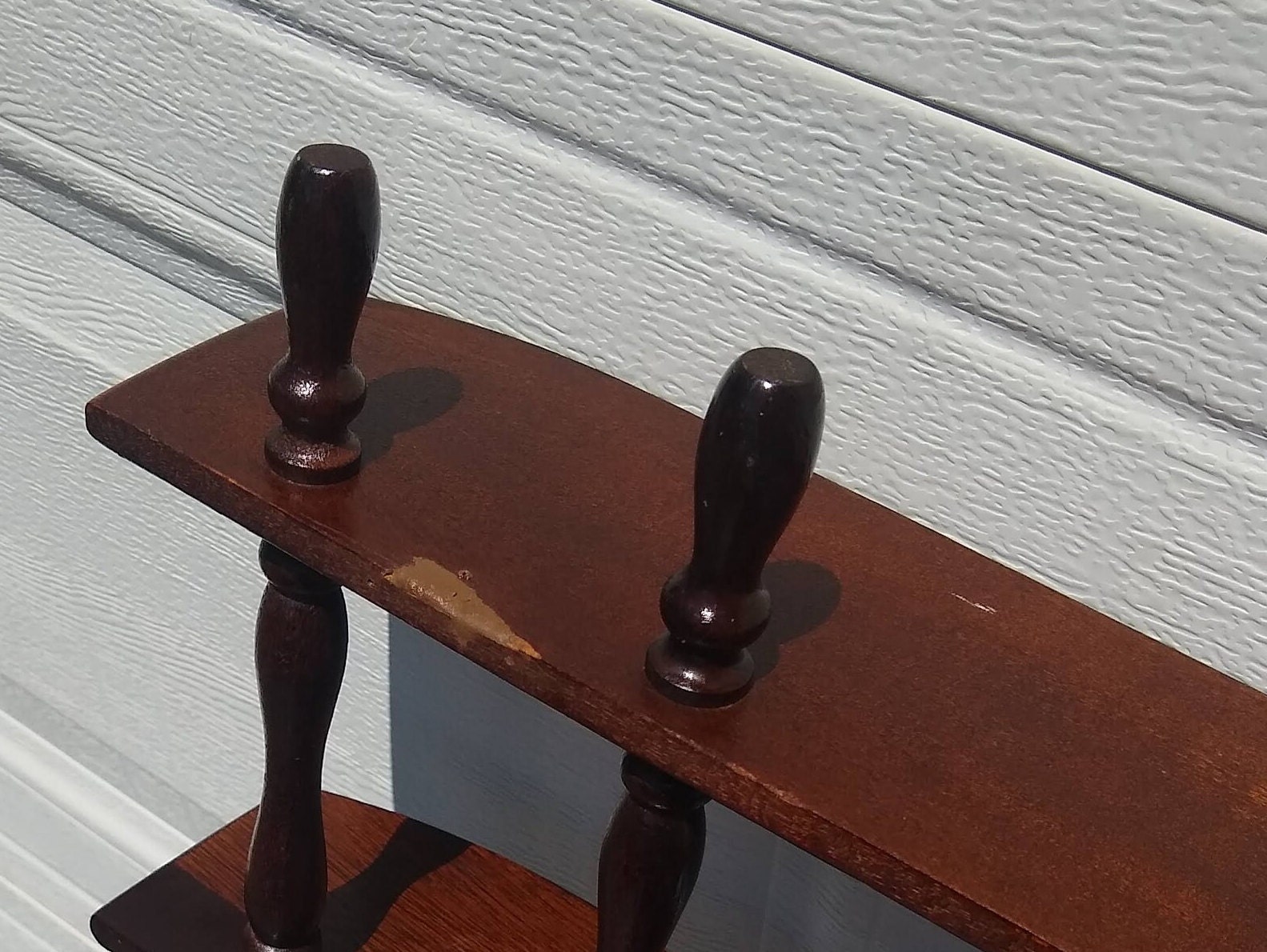 Vintage MCM Wall Shelf Curio Wood Display Shelving Wall - Etsy