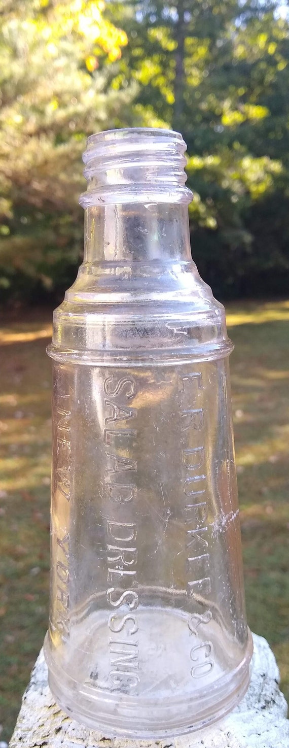 Antique E R Durkee & Co Salad Dressing New York Bottle early - Etsy