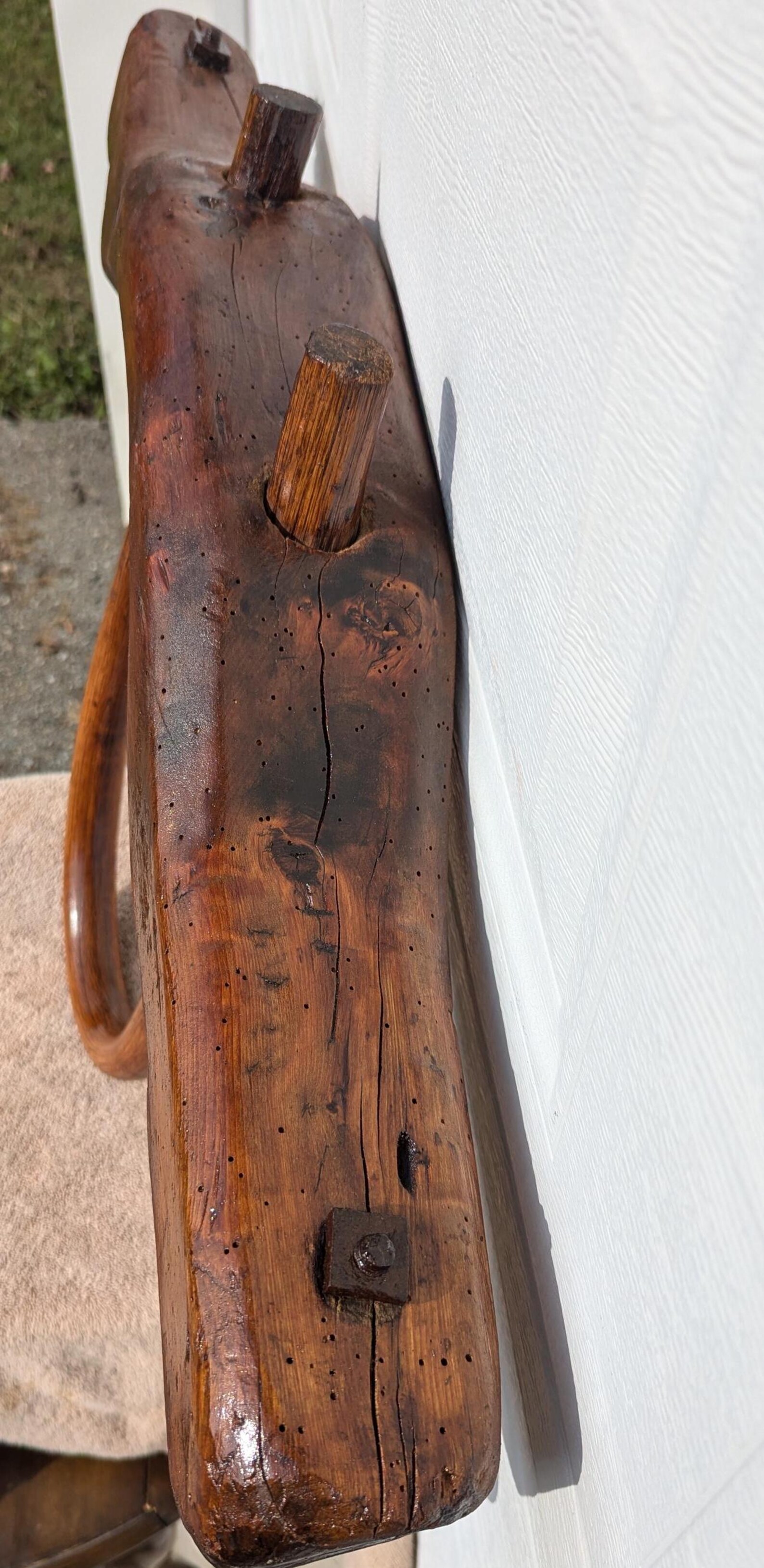 RARE Amazing Find! Antique 1800's Hand Carved All Wood Single Ox Yoke ...