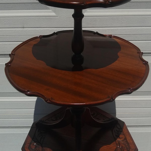 Tiered Pie Crust Table - Etsy