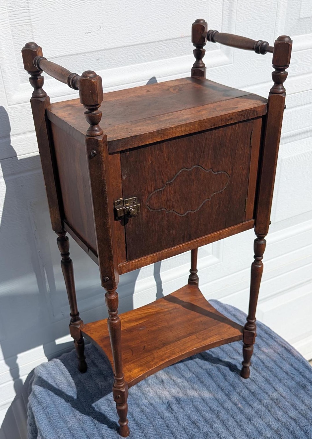 RARE Find! Gorgeous Hand Carved Ornate Antique Metal Lined Humidor With ...
