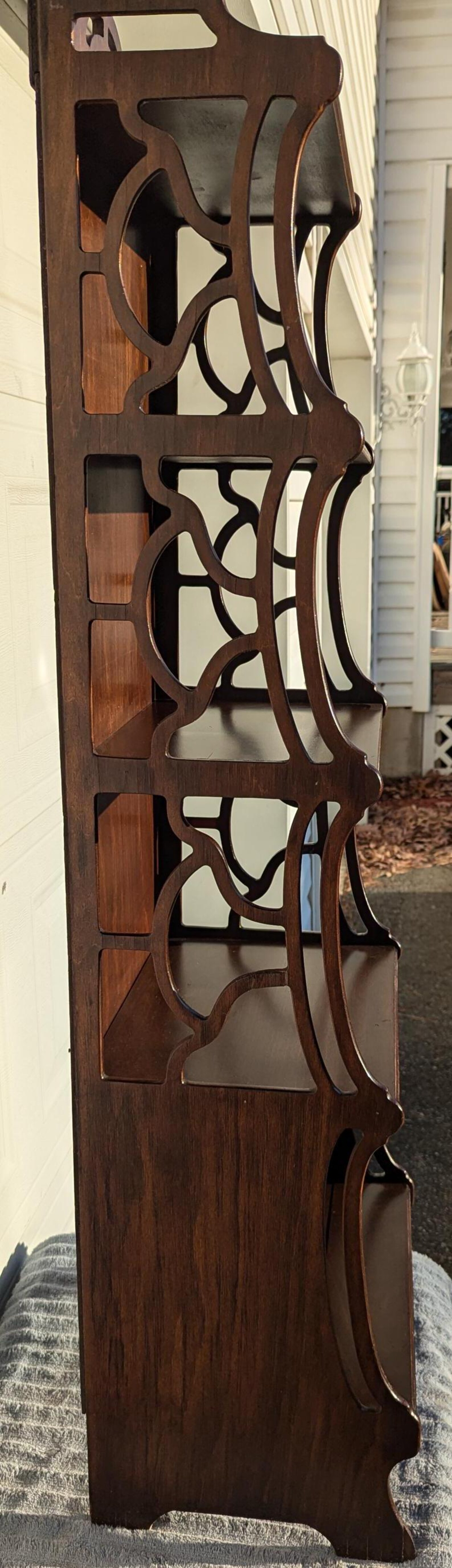 RARE Fantastic Find! Chippendale Display Shelf, Etagere, Bookshelf ...
