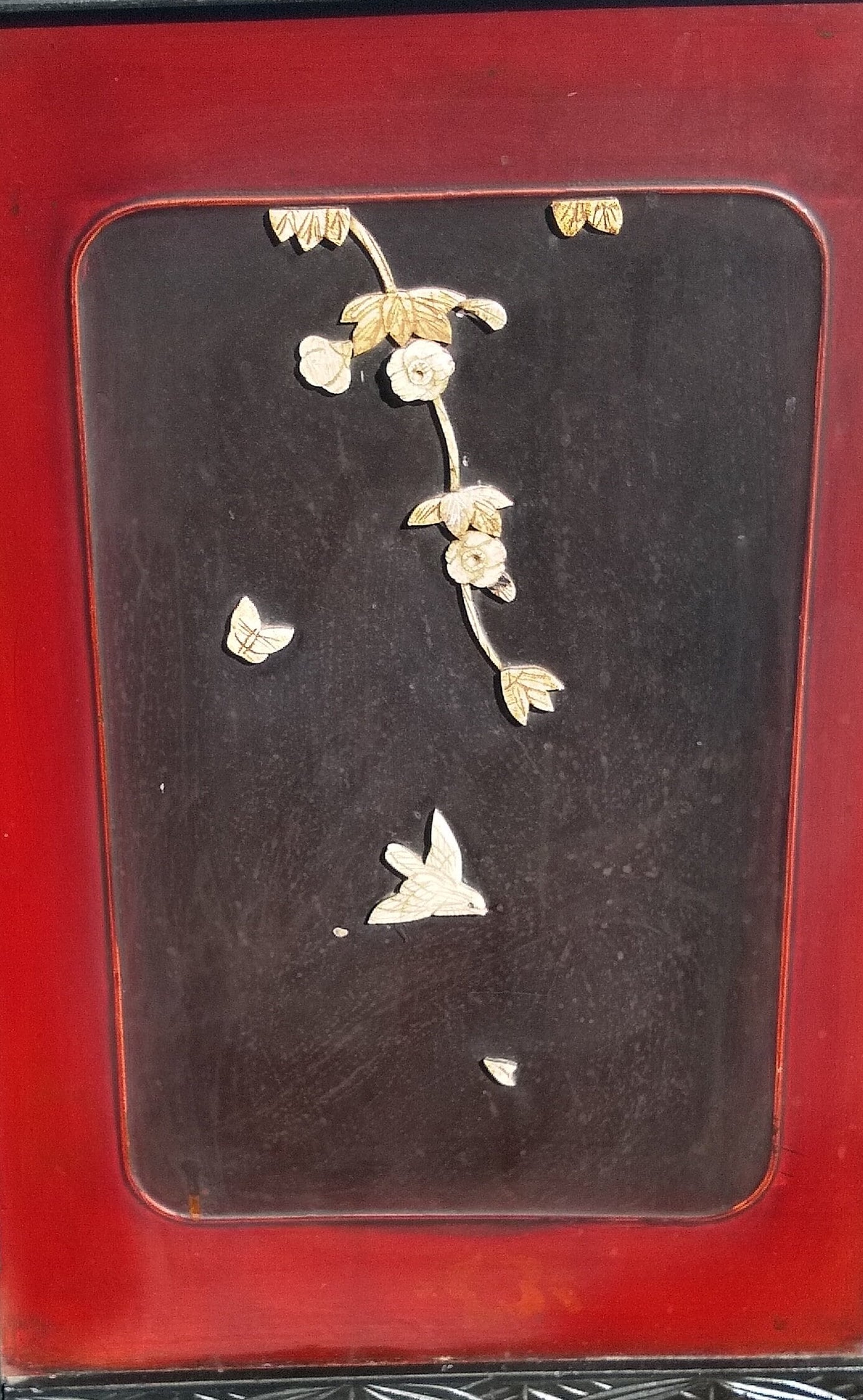 RARE Antique Shibayama Panels Japanese Decorative Screen After Meiji ...