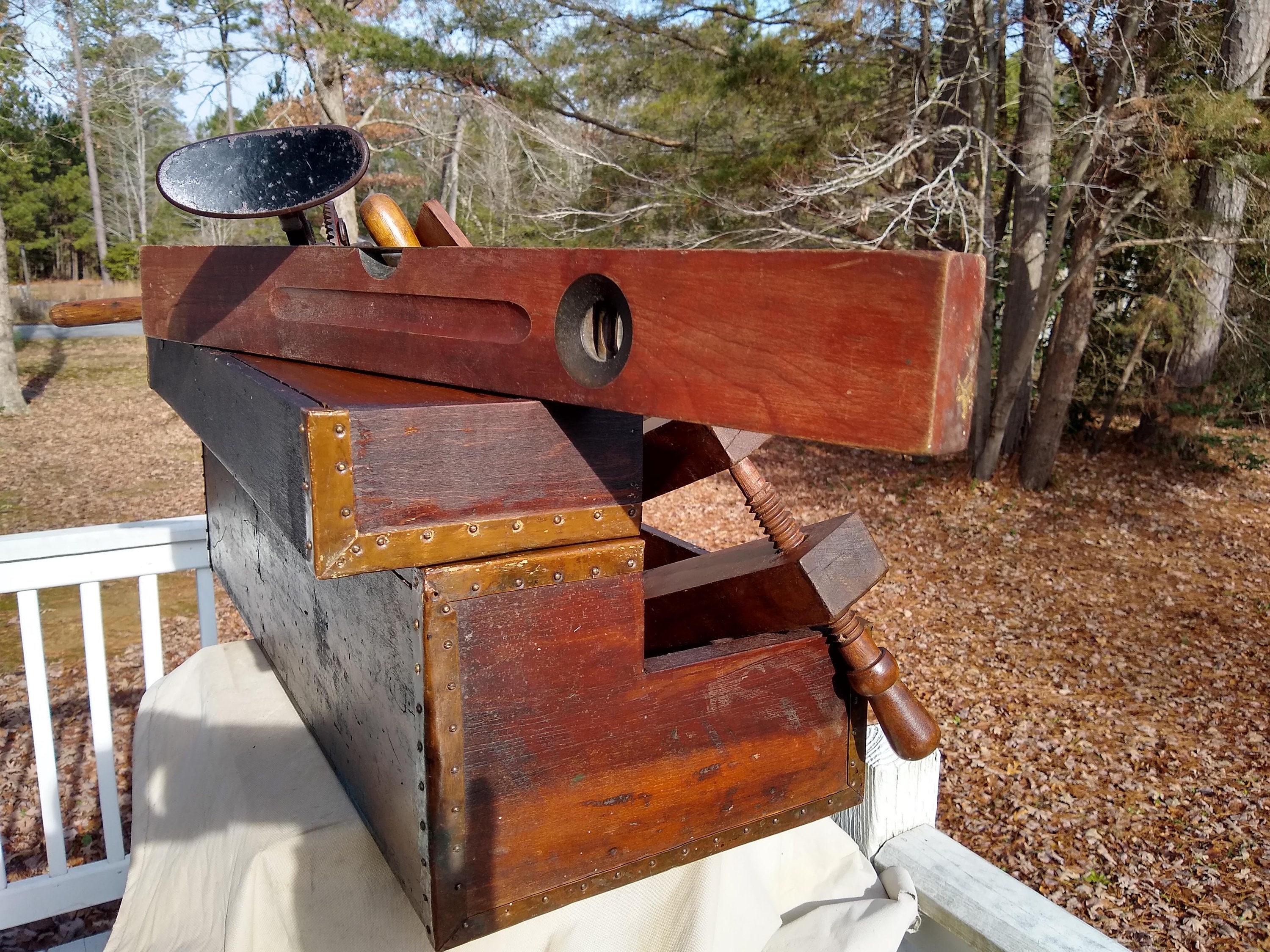 Historical Amazing Early 1900's Hammered Copper Trim Hand Made Tool ...