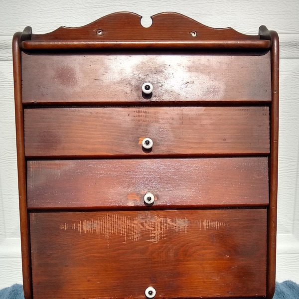 Antique Wall Cabinet - Etsy