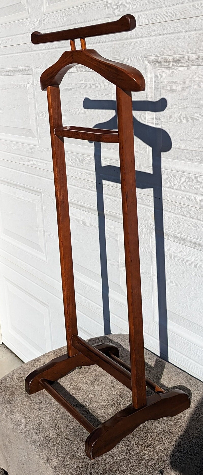 RARE Find Beautiful Mid-century Modern Handcrafted Valet, Suit Stand ...