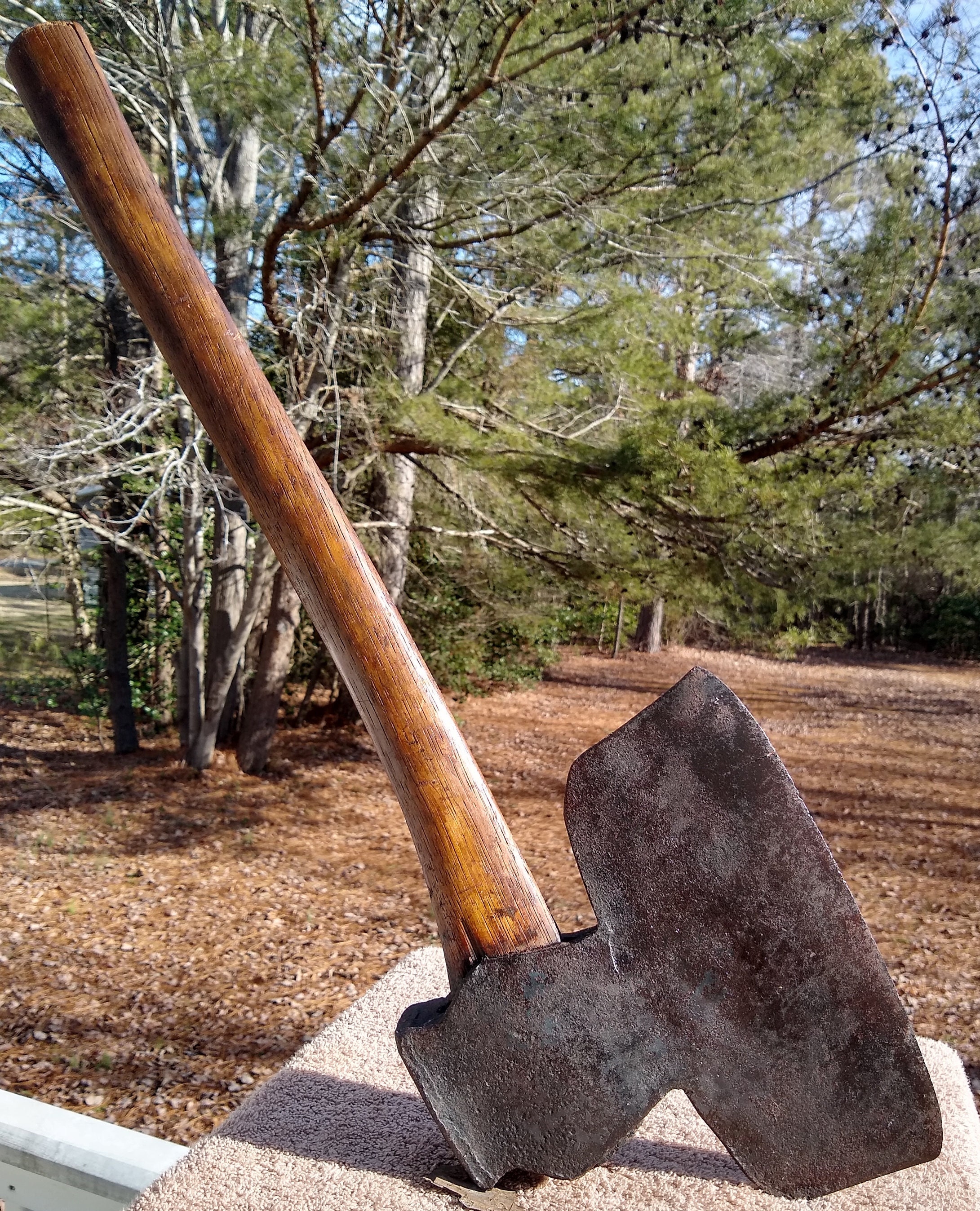 Fantastic Man Cave Decor 1800's Primitive Antique Broad Axe With ...
