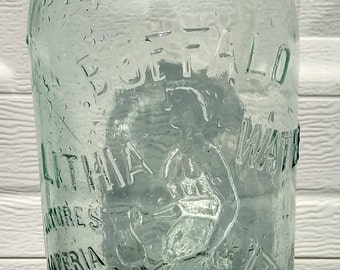 Antique Buffalo Lithia Water Bottle - Etsy