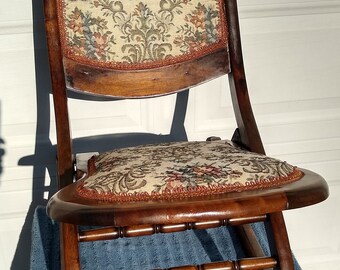 Folding Rocking Tapestry Chair - Etsy