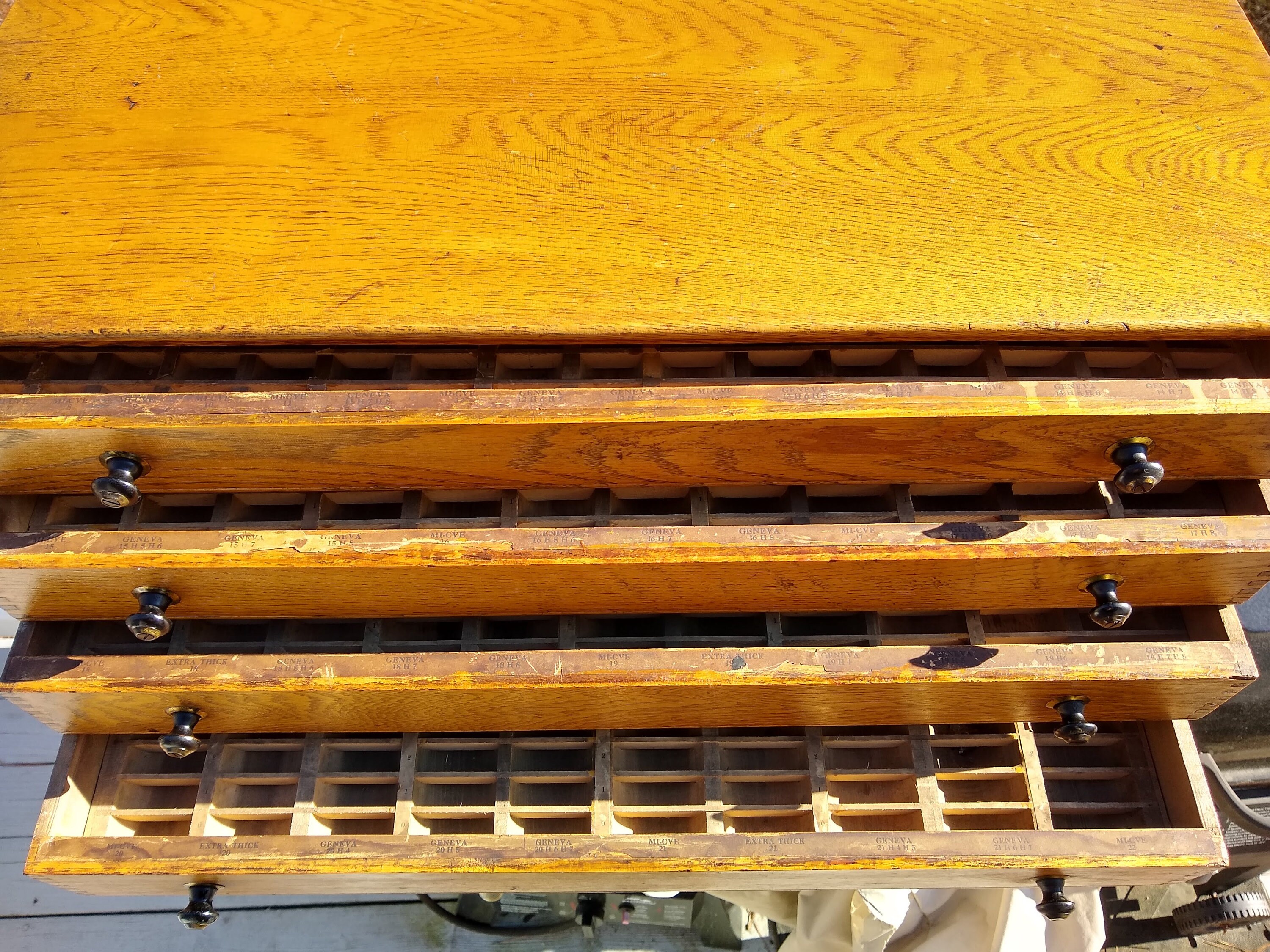 Gorgeous Antique 1800's 4 Drawer Watchmakers Cabinet With Embossed Part ...