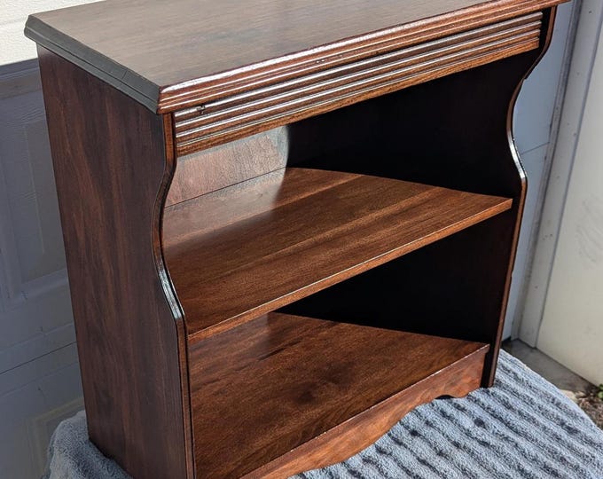 Unique Estate Find! Gorgeous Small Hand Carved Mahogany Bookshelf ...
