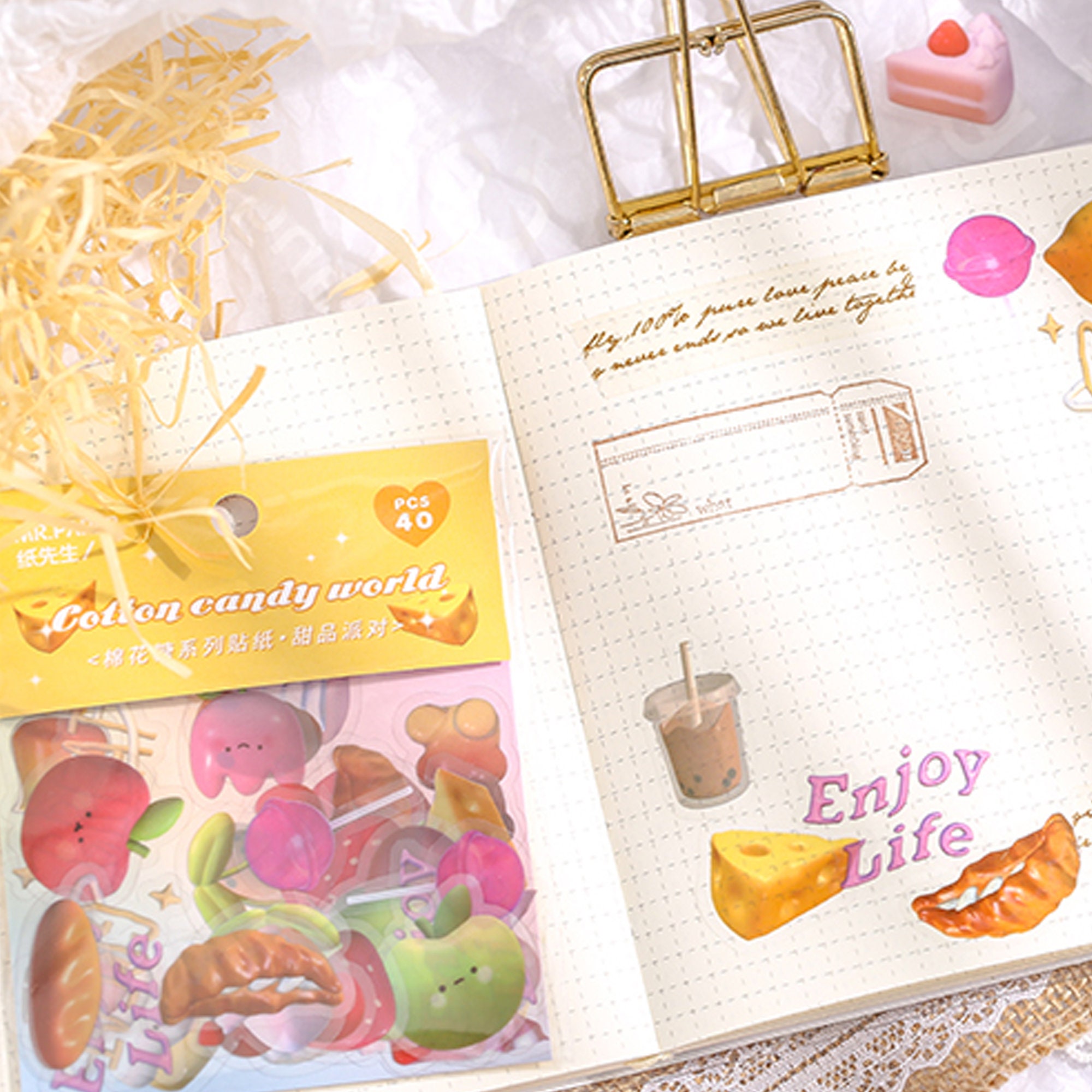 Kawaii Stickers Cotton Candy World Cute Stickers Frosting | Etsy