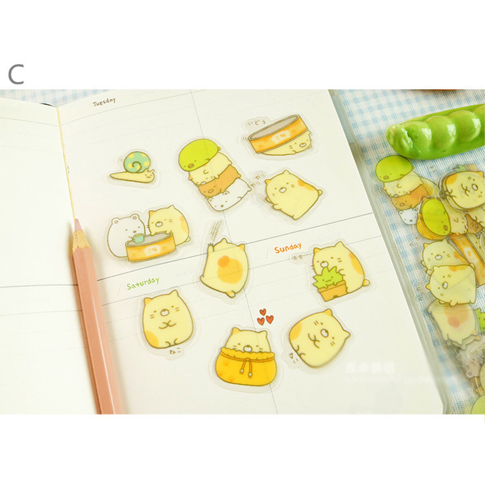 Kawaii Planner Stickers Cute Stickers Cat Penguin Bear | Etsy