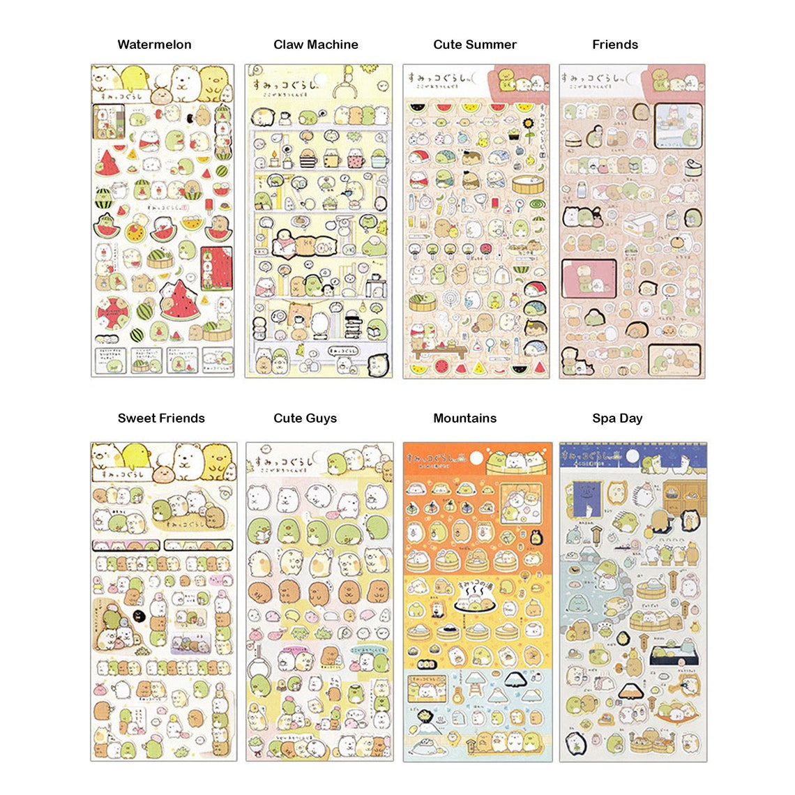 Kawaii Planner Stickers Cute Animals Summer Cuties - Etsy