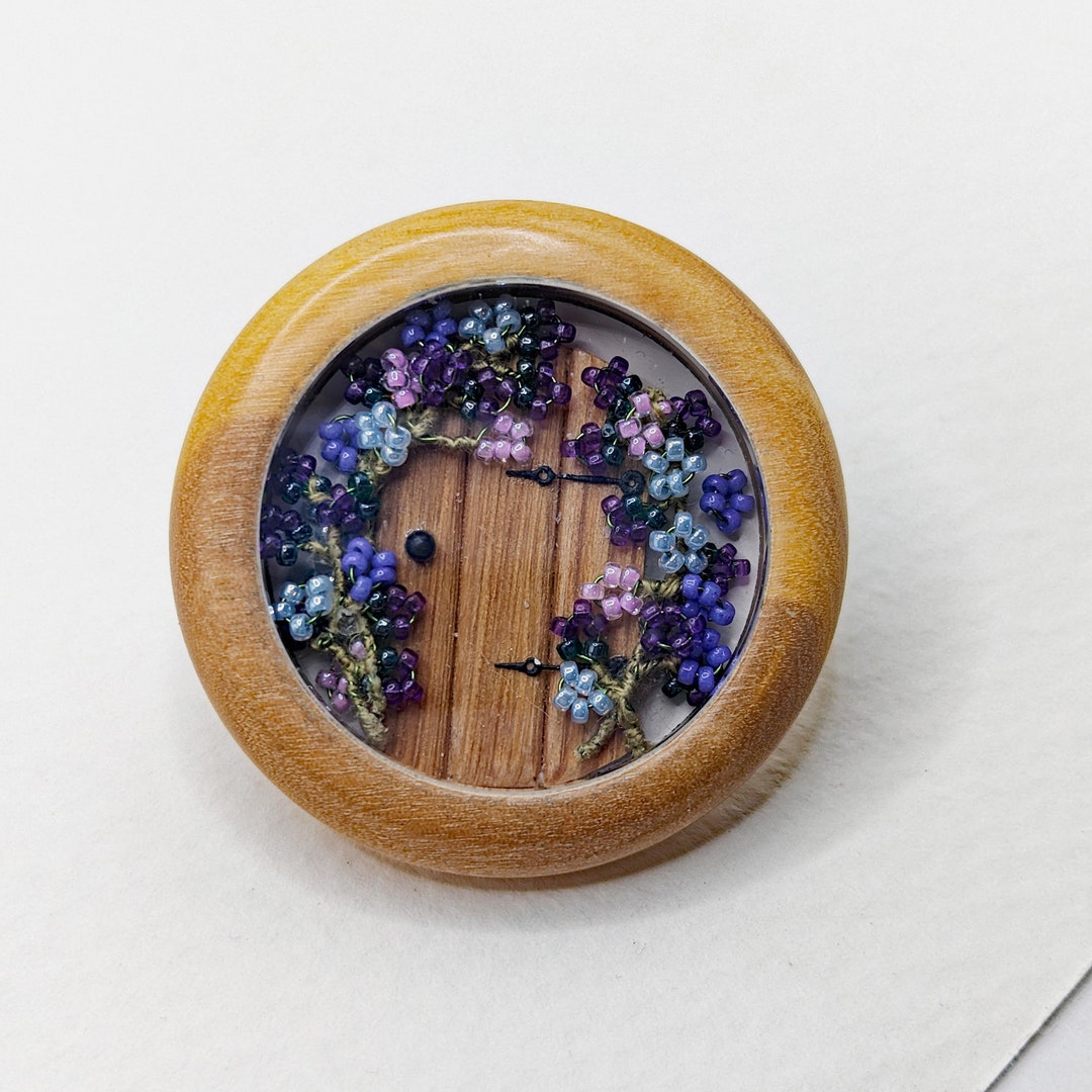 Handmade Wood Diorama Button Under Glass the Secret Garden, 1 5/8 - Etsy
