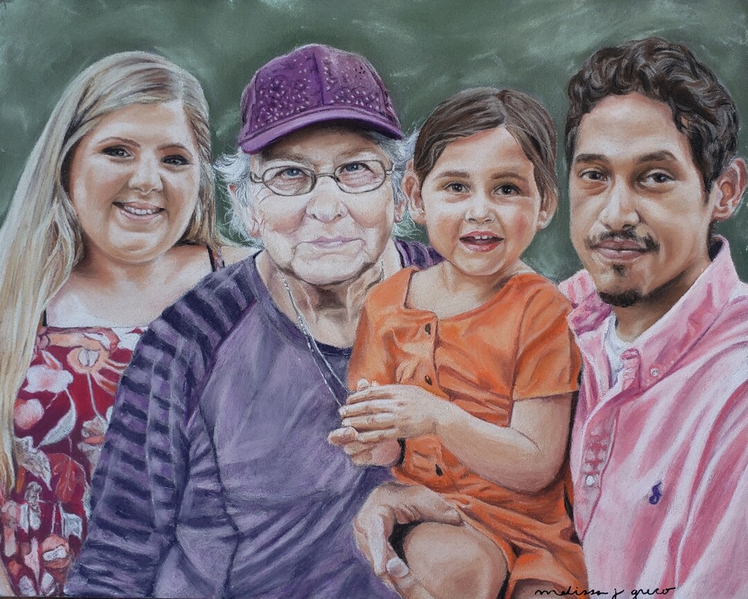 Custom Chalk Pastel Portrait - Etsy